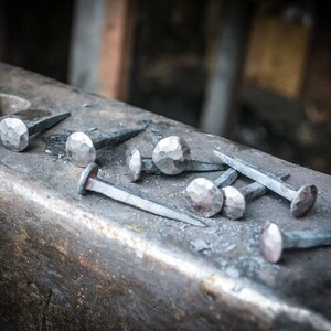 Hand Forged Dome Head Nails, Set of 4 - Etsy