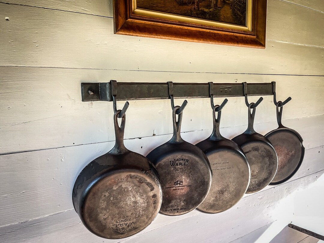 Hand Forged Pot Rack Modern Farmhouse Style - Etsy