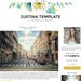 Blogger Template Justina Blog Design Template Blogger | Etsy