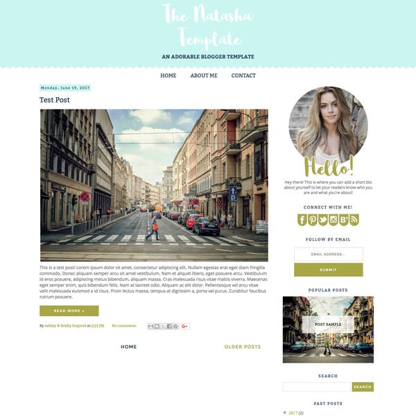 Blogger Template - Etsy