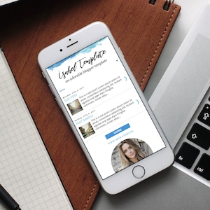 Blogger Template - Isabel, Blog Design Template, Blog Theme, Blogger ...