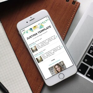 Blogger Template - Justina, Blog Design Template, Blogger Theme, Mobile ...