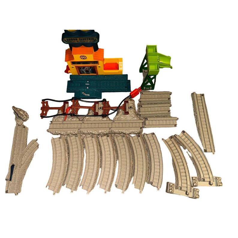 Thomas & Friends Trackmaster Sodor Electric Company Line Collapse Track ...