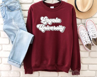 College sweatshirt | Etsy