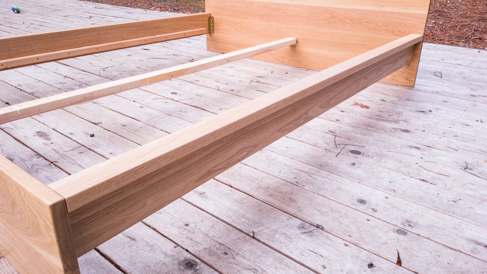 Modern White Oak Bed Frame - Etsy