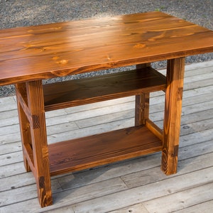 Rustic Kitchen Island Dining Table Farmhouse Table - Etsy