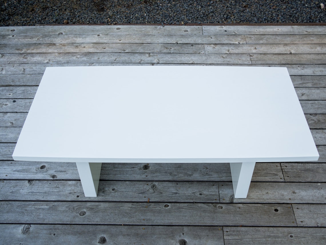 Modern White Coffee Table - Etsy