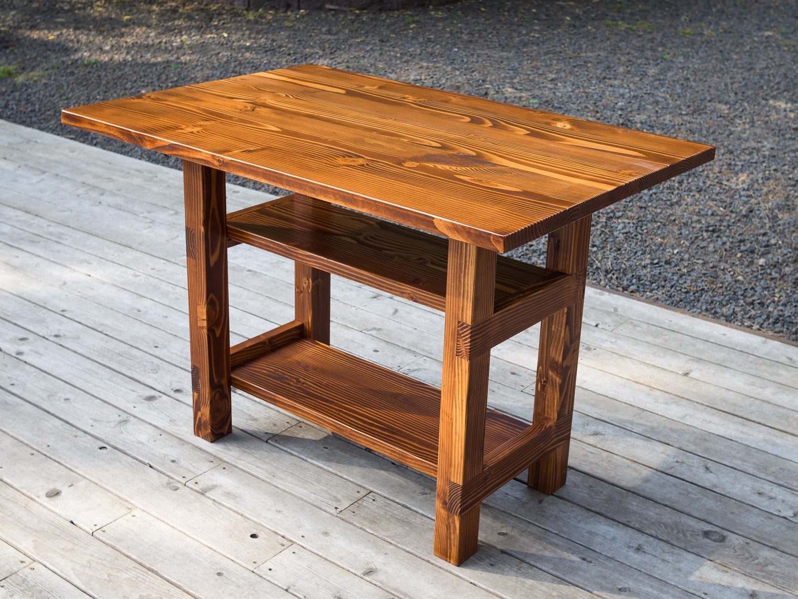 Rustic Kitchen Island Dining Table Farmhouse Table | Etsy