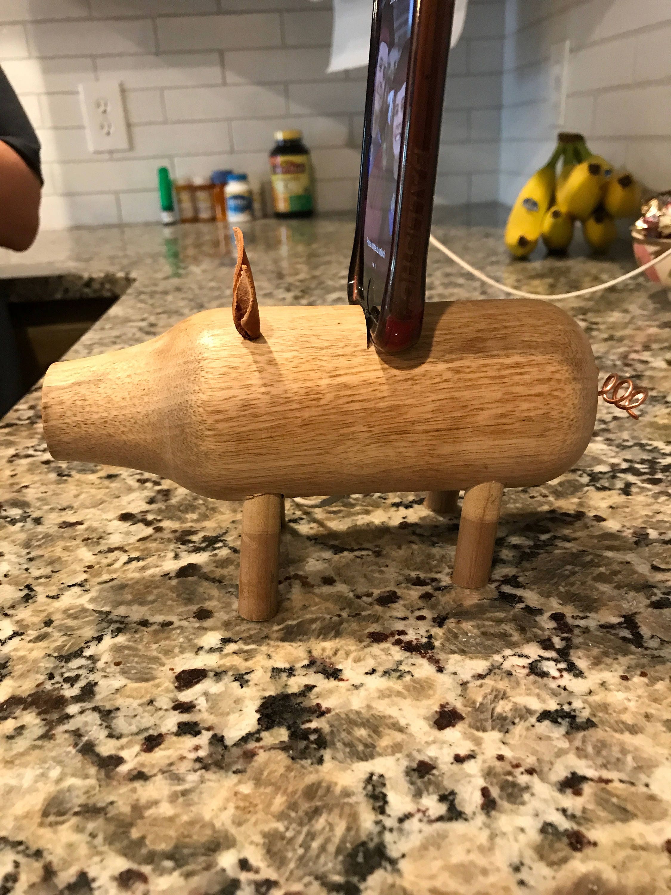 Hand Made Pig Phone Charger - Etsy