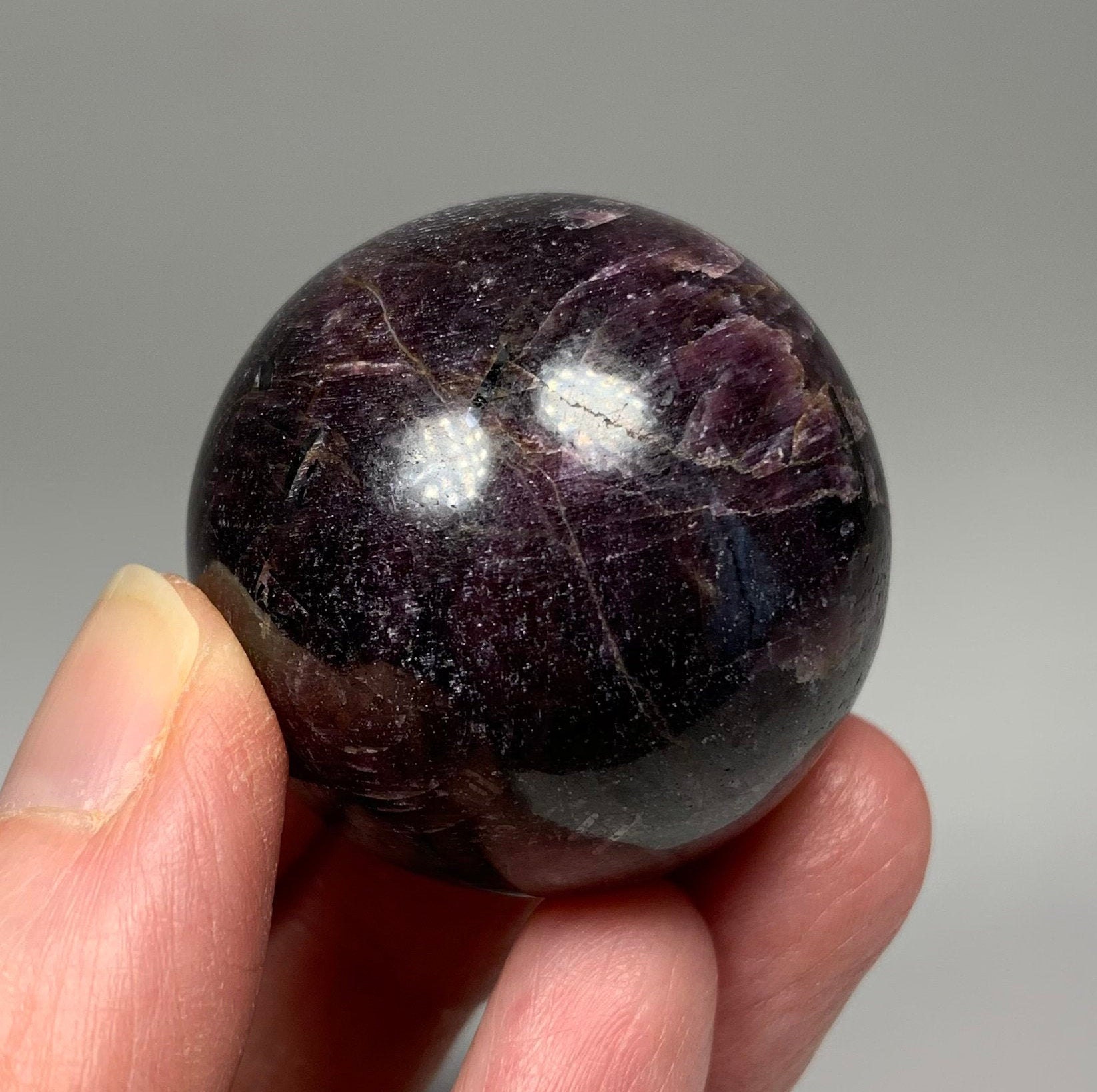 RUBY SPHERE 37mm Natural Crystal Ball Collectible Stone - Etsy