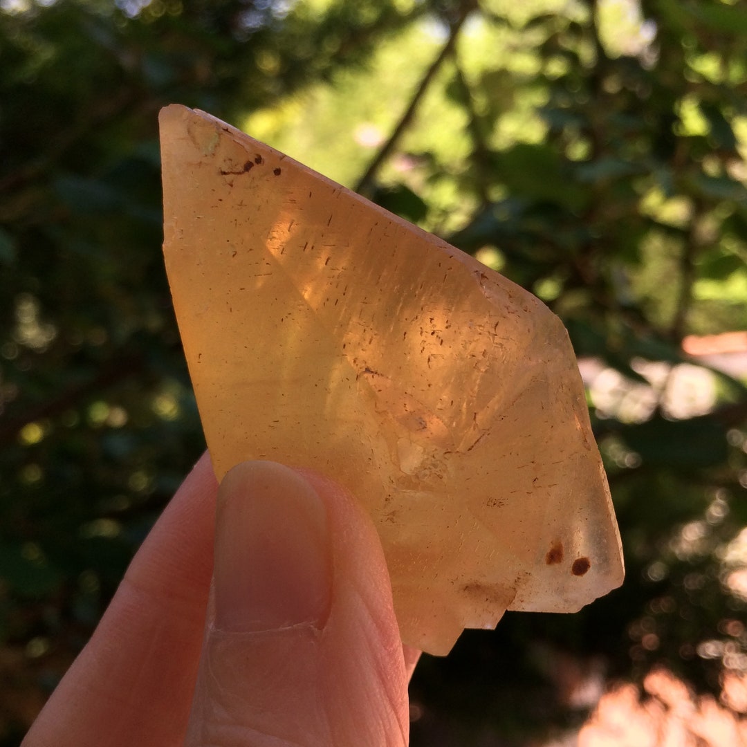 AMBER CALCITE 2.5 Raw Golden Ray Calcite Crystal Rough Stone Natural ...
