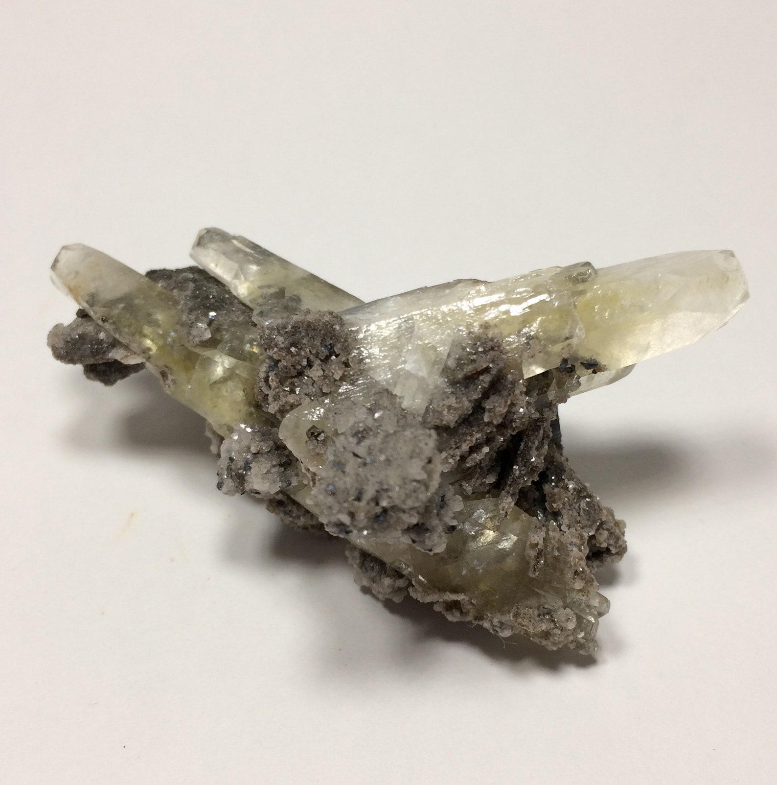 Golden Ray CALCITE & GALENA Crystal - Raw Natural Mineral - Collectible ...