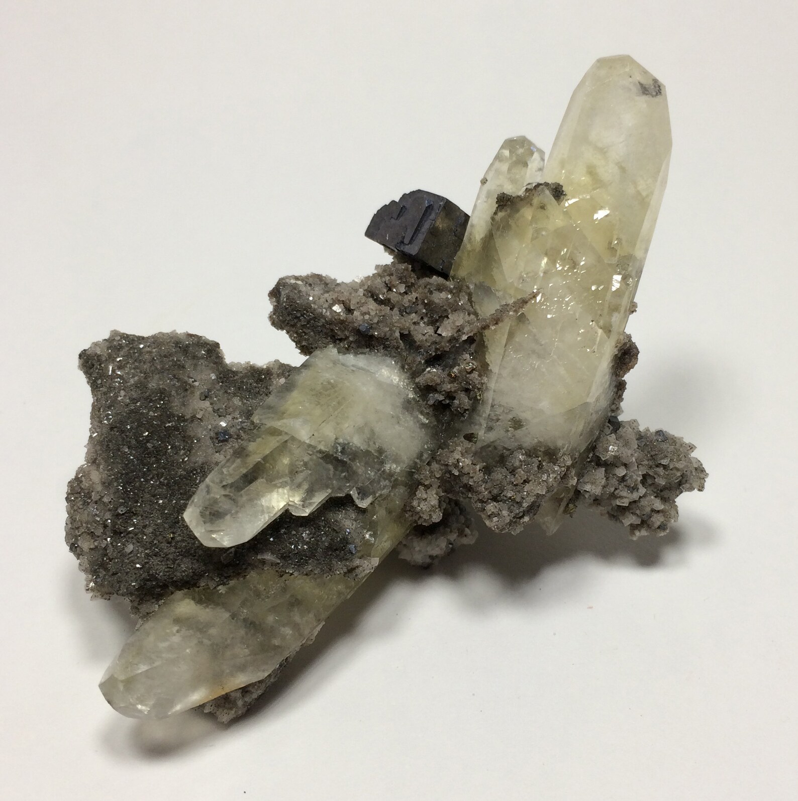 Golden Ray CALCITE & GALENA Crystal - Raw Natural Mineral - Collectible ...