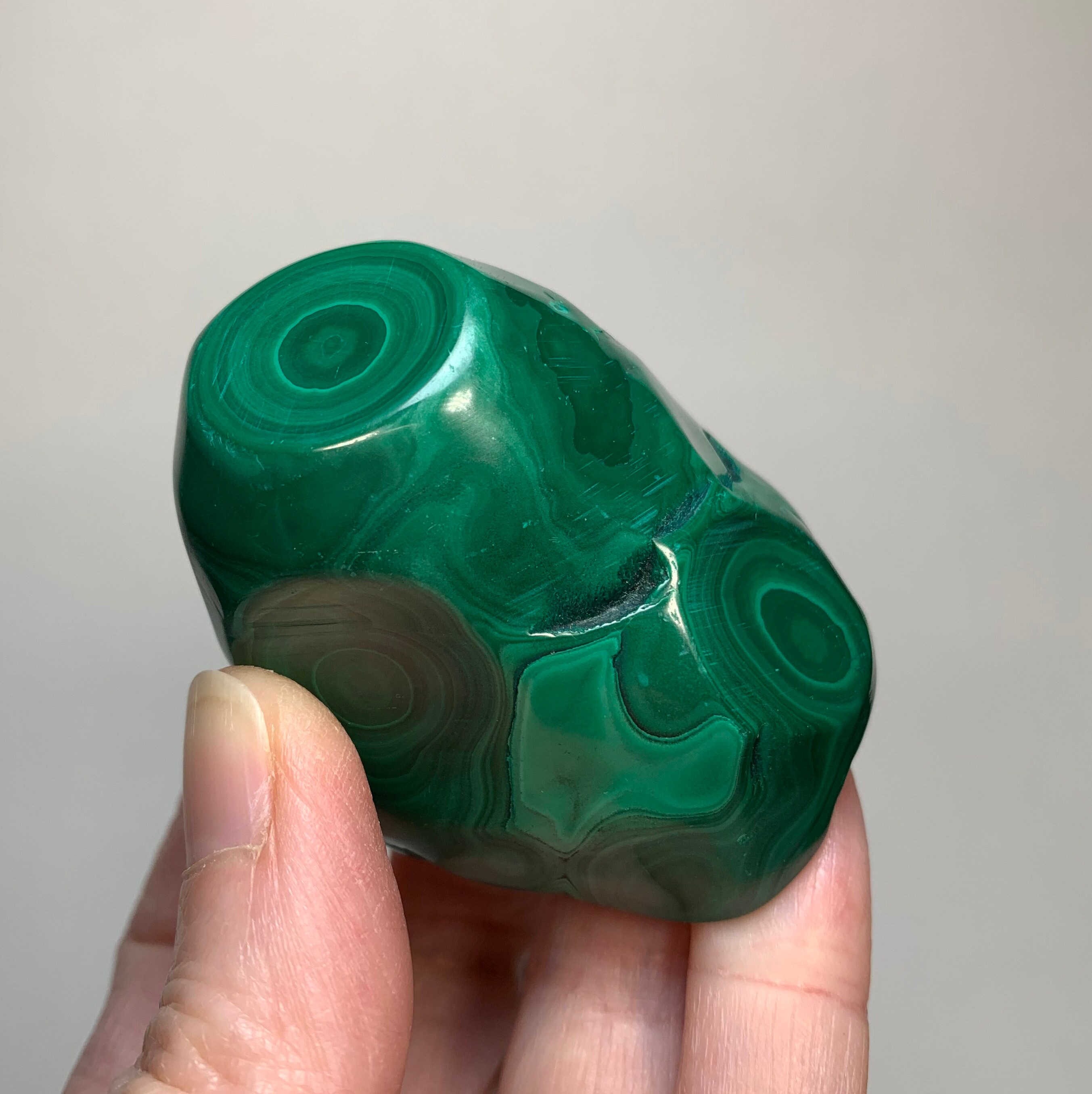 MALACHITE Crystal 2.2 Polished Natural Stone | Etsy