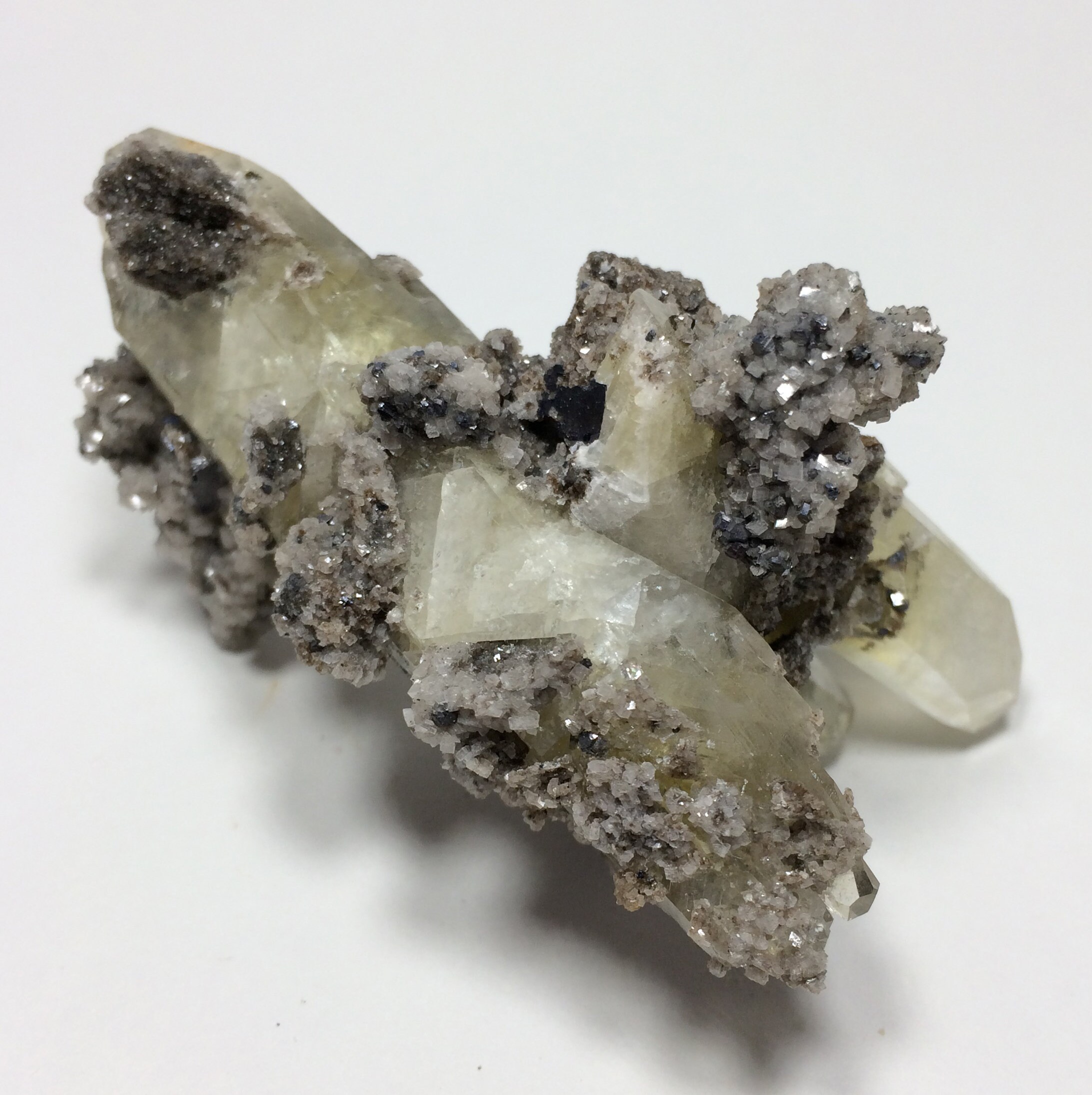 Golden Ray CALCITE & GALENA Crystal - Raw Natural Mineral - Collectible ...