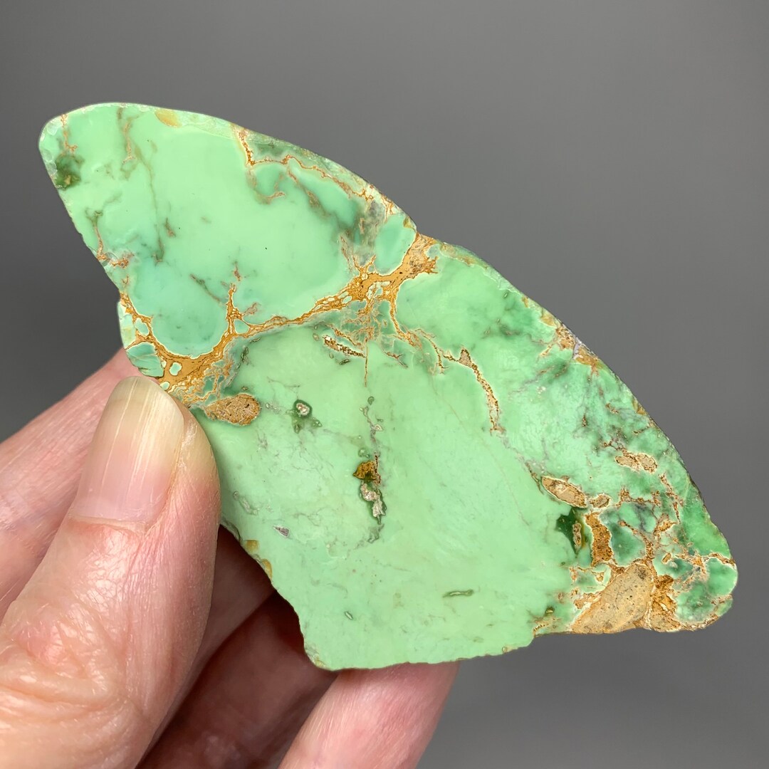 VARISCITE Stone 3.5" - Natural Mineral - Part Raw/ Part Polished ...