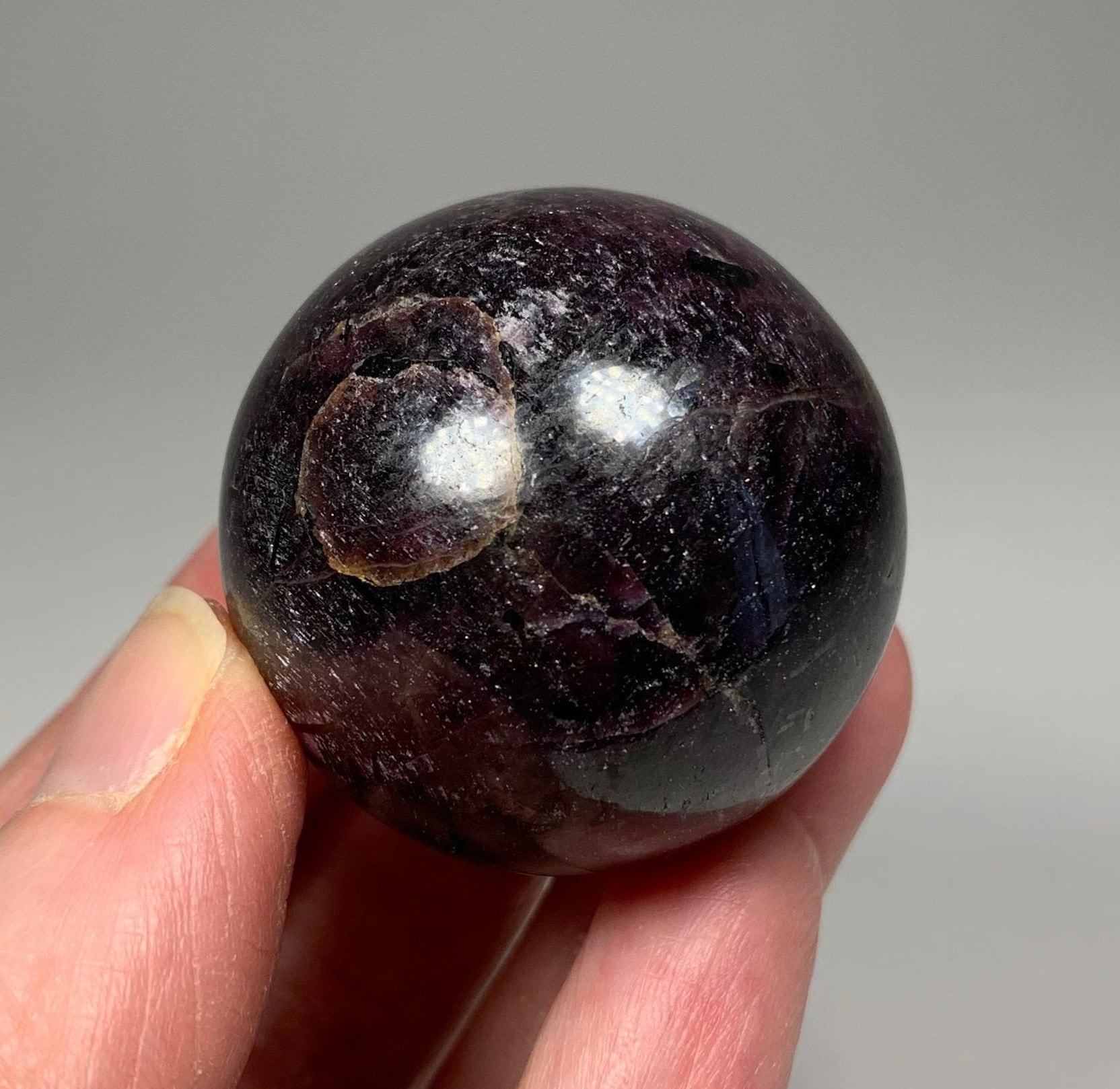 RUBY SPHERE 37mm Natural Crystal Ball Collectible Stone - Etsy