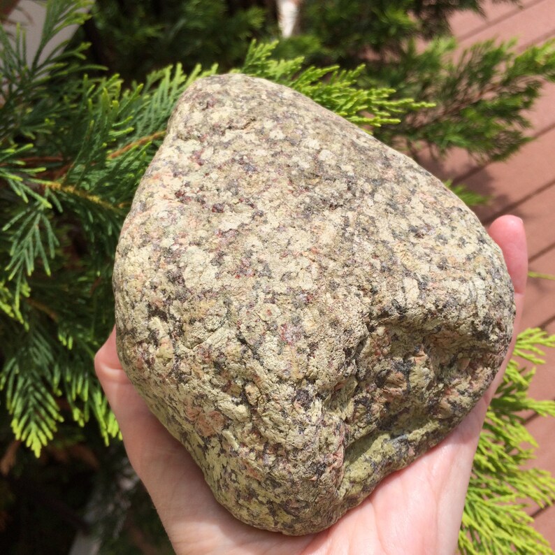 4.1lb UNAKITE Stone - Rough Metamorphic Rock - Raw Semi-precious Stone ...