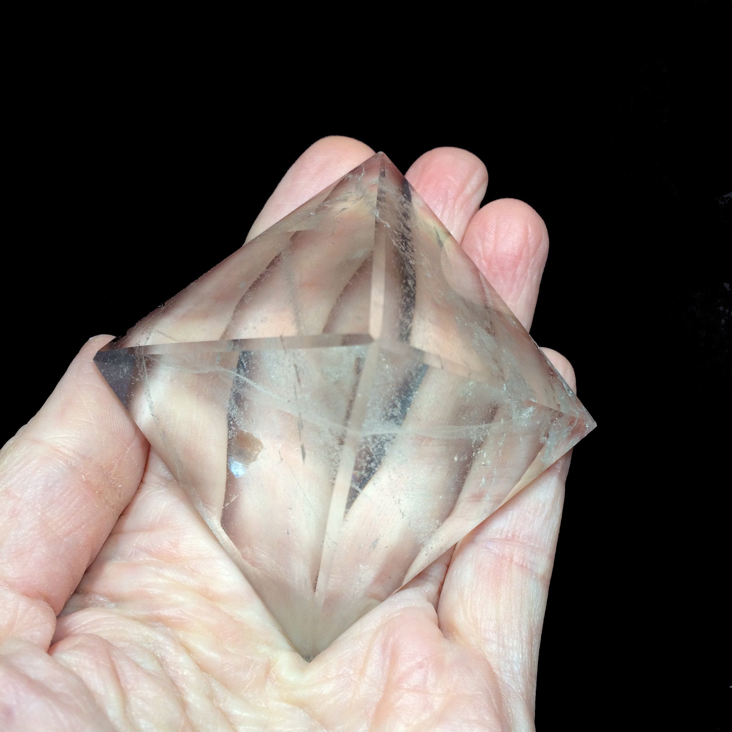 CLEAR QUARTZ PYRAMID 44mm Height Natural Crystal Polished | Etsy