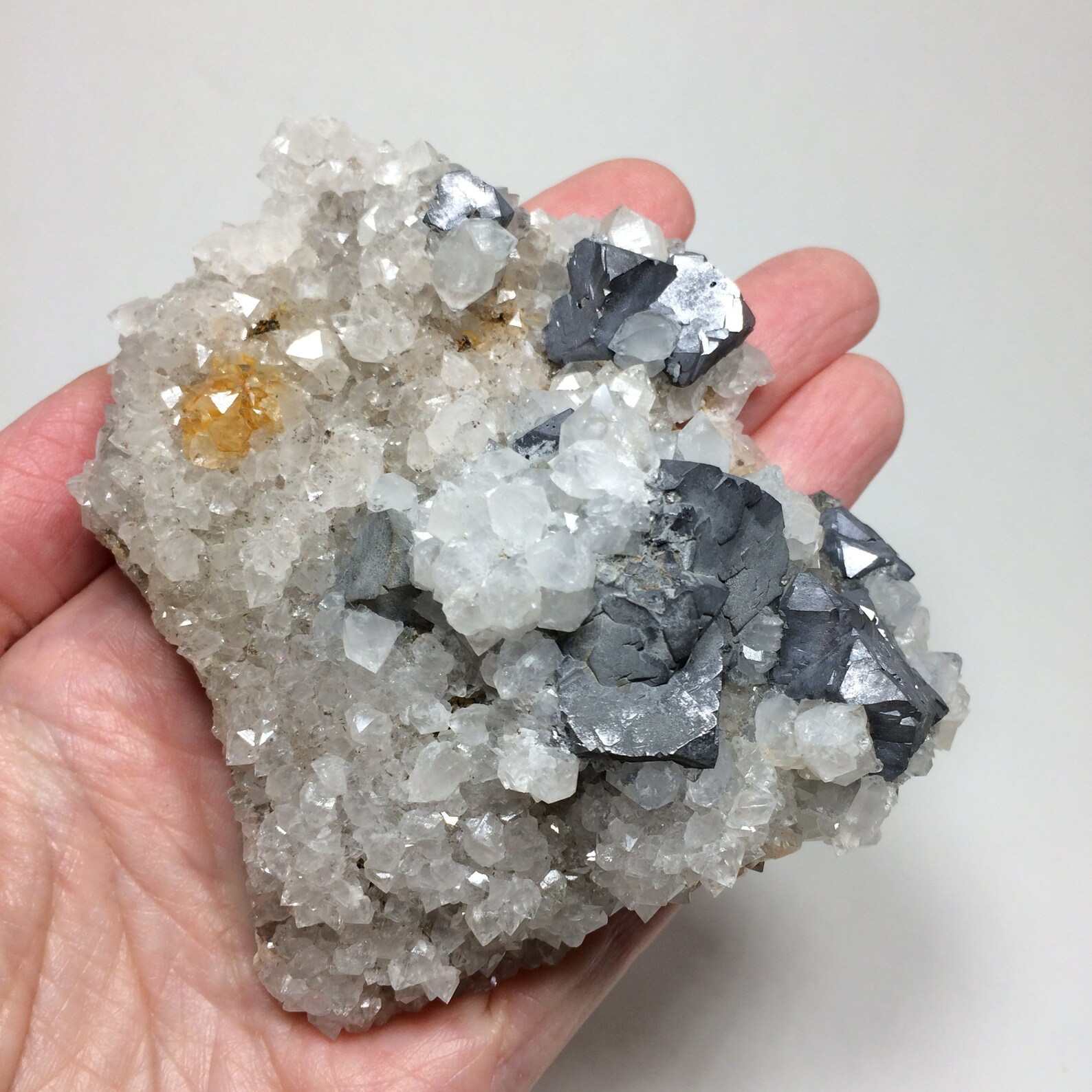 GALENA and QUARTZ Specimen - Crystal Cluster From Rare Location ...