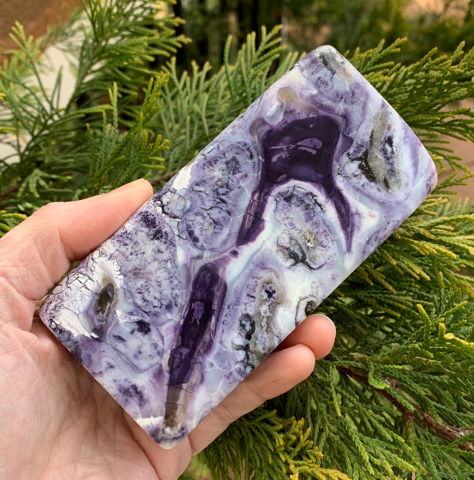 Large TIFFANY STONE 4.8 Opalized Fluorite Freeform - Etsy