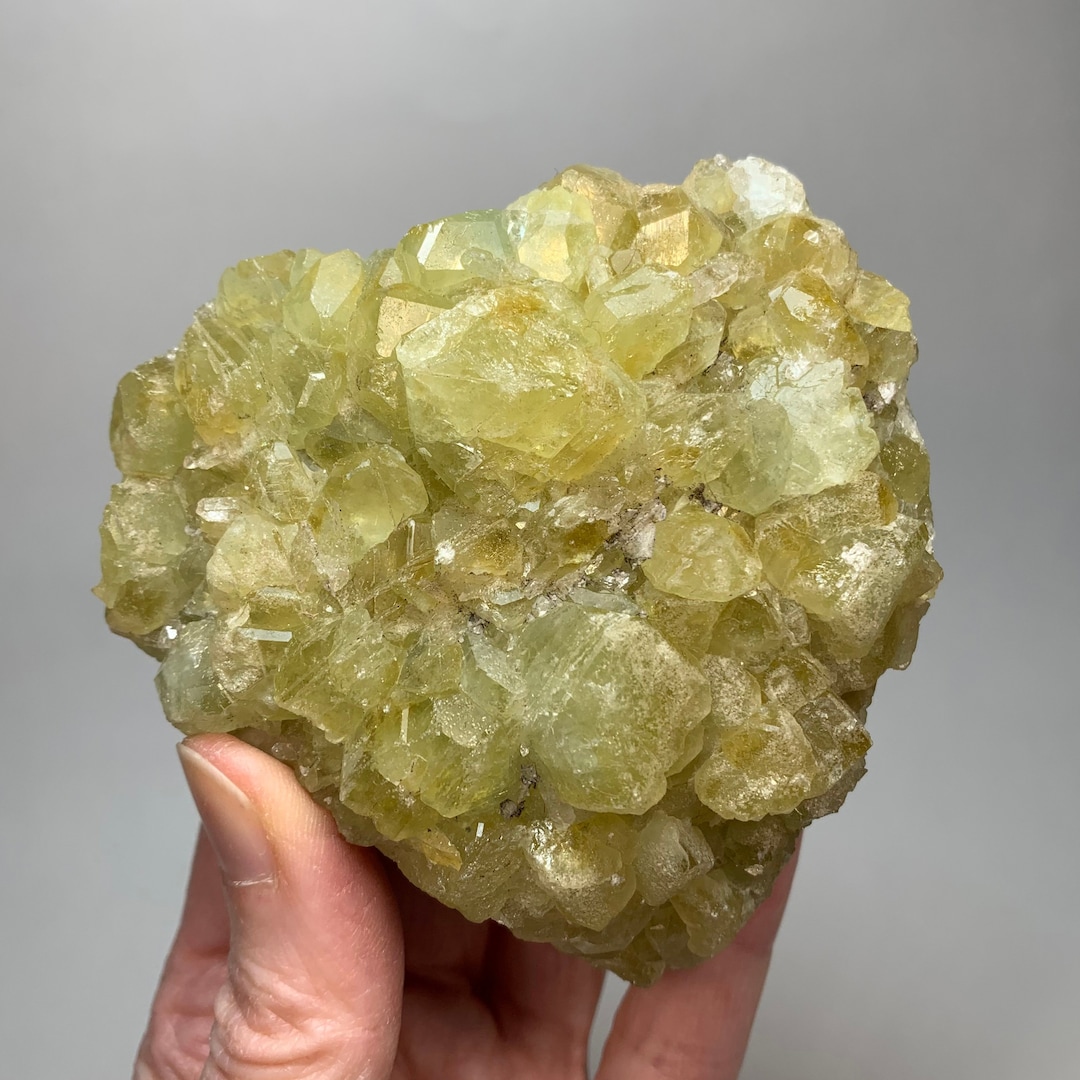 DATOLITE CLUSTER 3.4" - Gemmy Natural Crystal - Raw Mineral Specimen ...