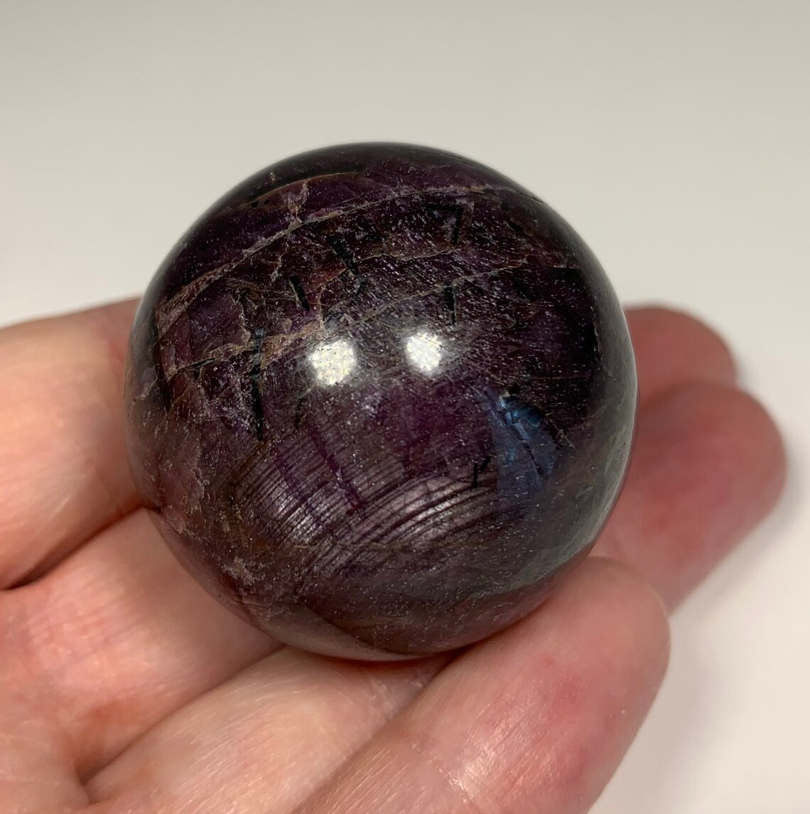RUBY SPHERE 37mm Natural Crystal Ball Collectible Stone - Etsy