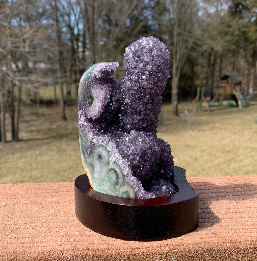 AMETHYST STALACTITE - Large Amethyst Crystal With Jasper- Raw Amethyst ...