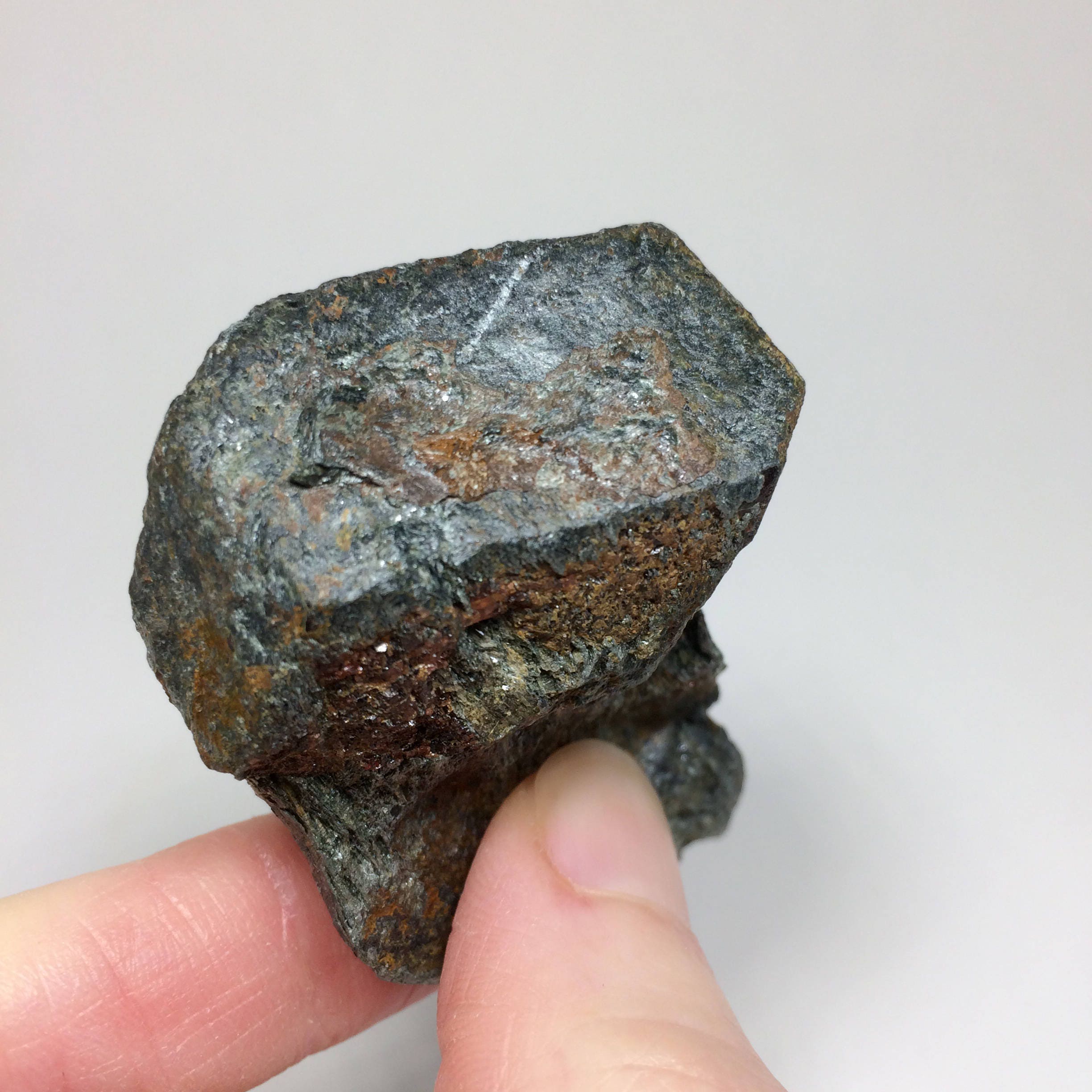 Large Raw ALMANDINE GARNET Crystal on Chlorite Schist - Rough Mineral ...