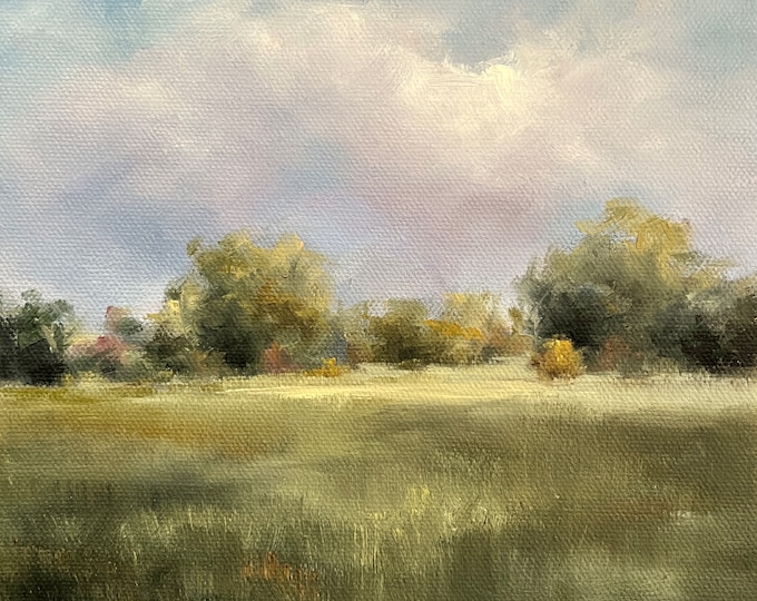 Original 8 X 8 Inch Oil Landscape Painting - Etsy