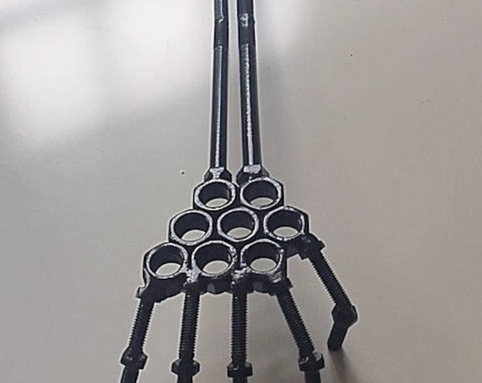 Welded Nuts and Bolt Metal Skeleton Hand - Etsy