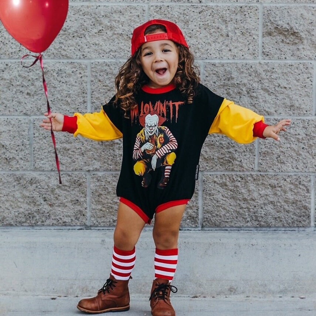 Pennywise Kids Romper Kids Pennywise Halloween Shirt Im - Etsy