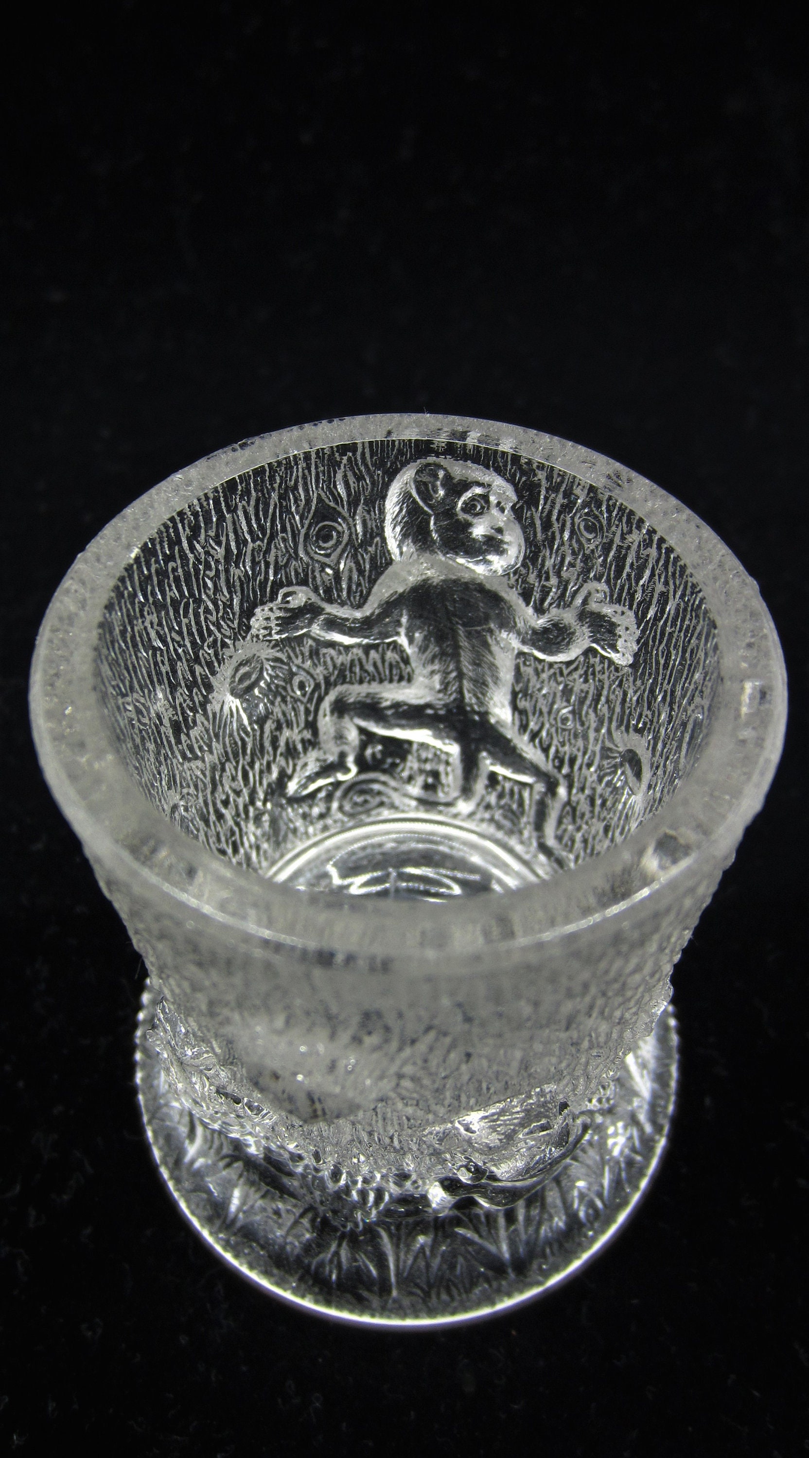 Antique American Clear Glass Toothpick Holder three Monkeys | Etsy