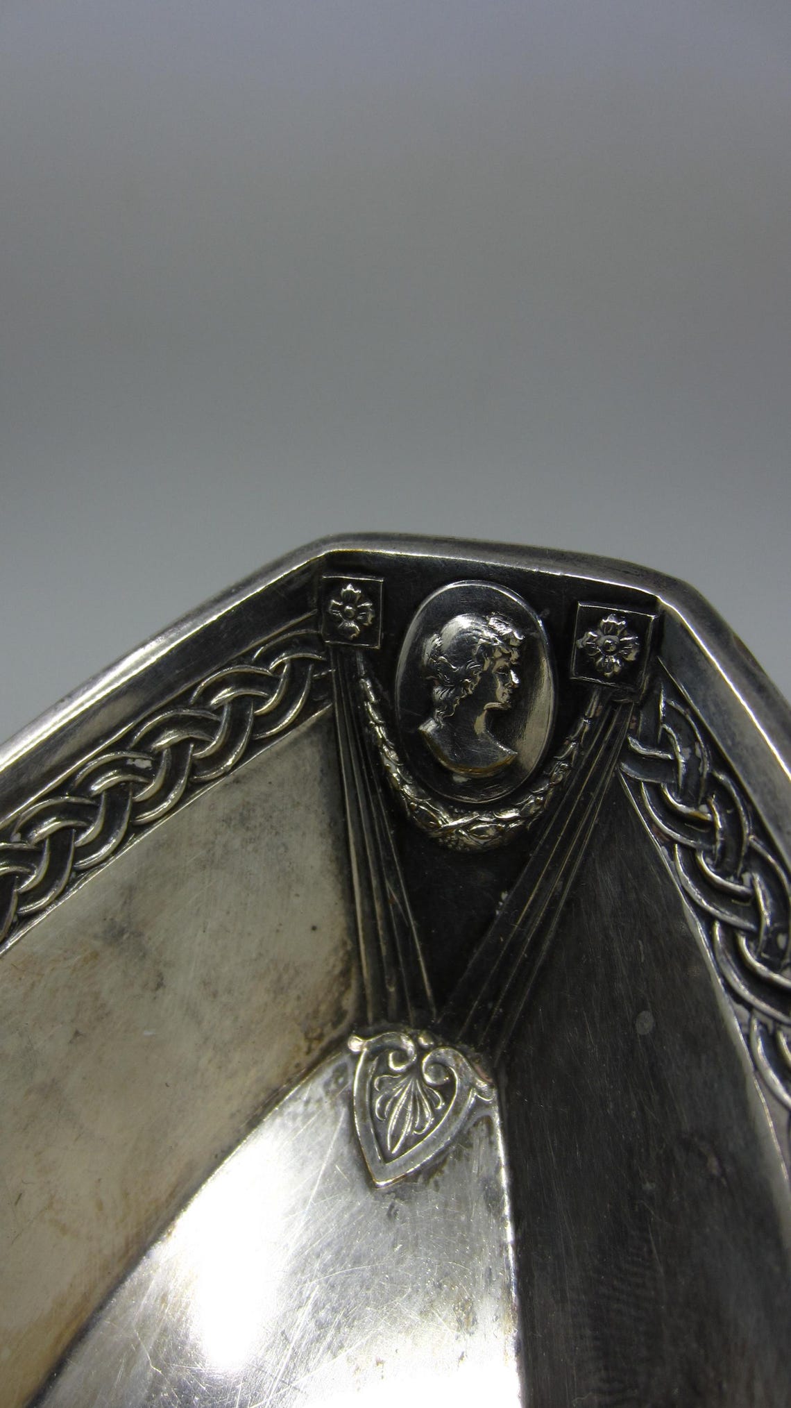 Antique German WMF Silverplated Hair Pin Tray / Trinket Dish Female ...