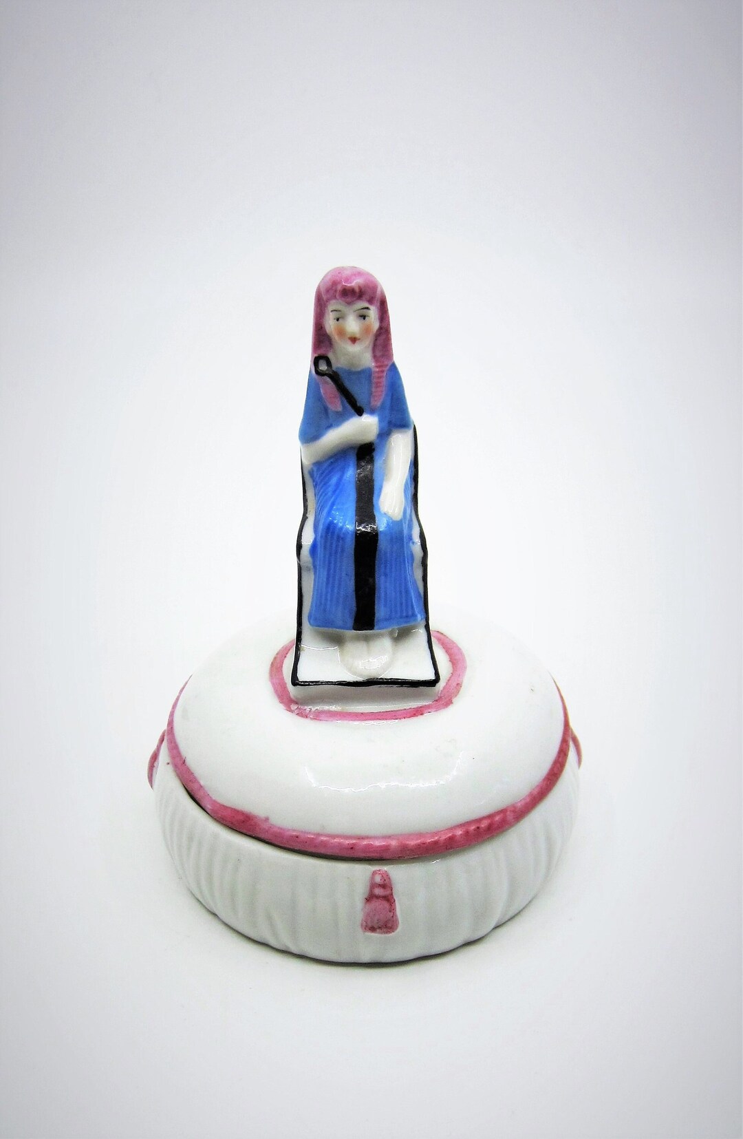 RARE Vintage German Sitzendorf Art Deco Egyptian Revival Porcelain ...