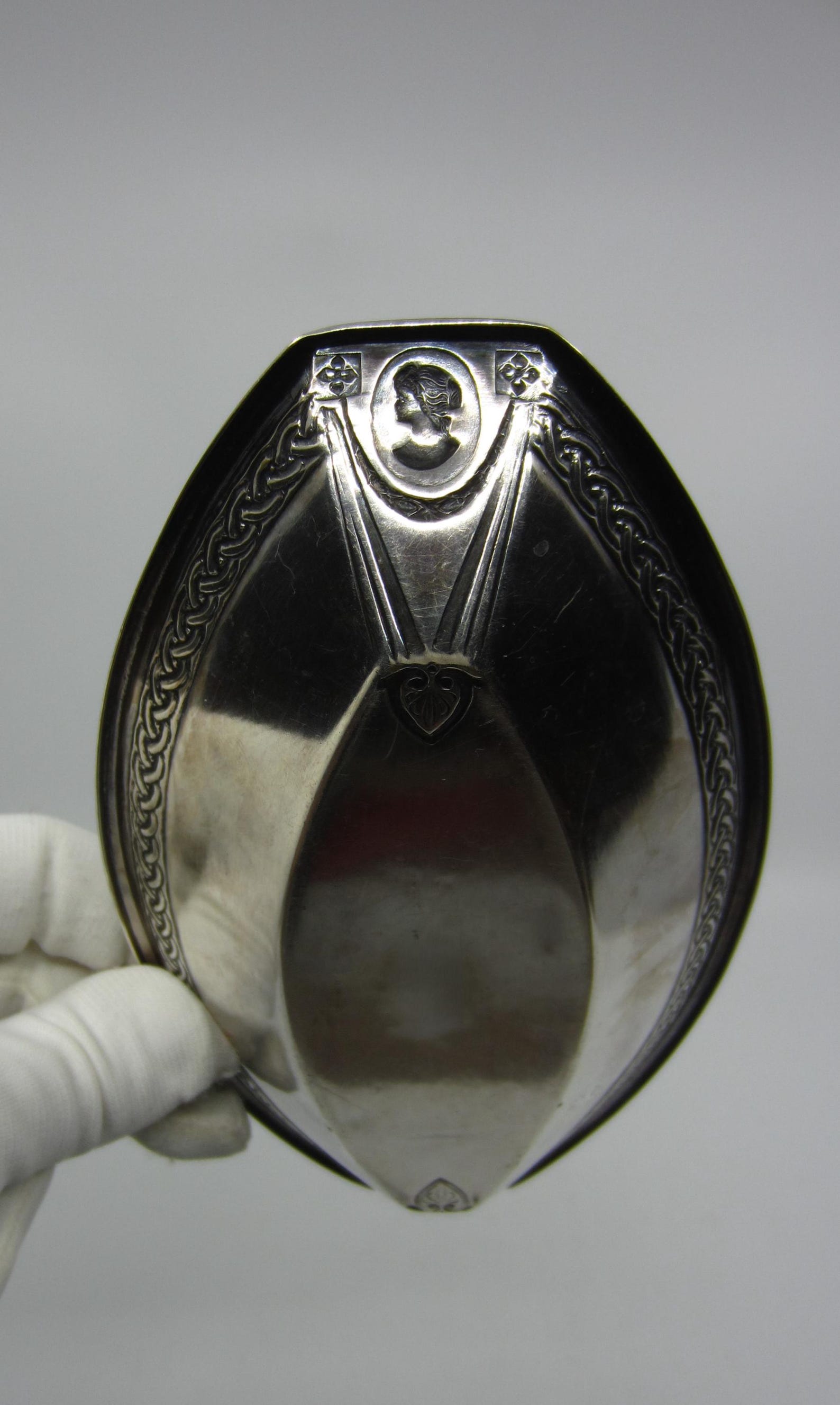 Antique German WMF Silverplated Hair Pin Tray / Trinket Dish Female ...