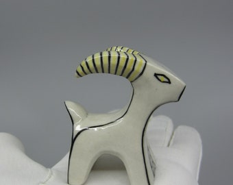 Miniature Ceramic Goat Figurine - Etsy