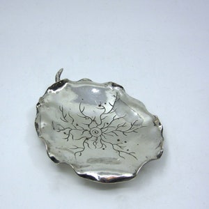 Antique Chinese Hung Chong & Co Sterling Silver Miniature Tray Organic ...