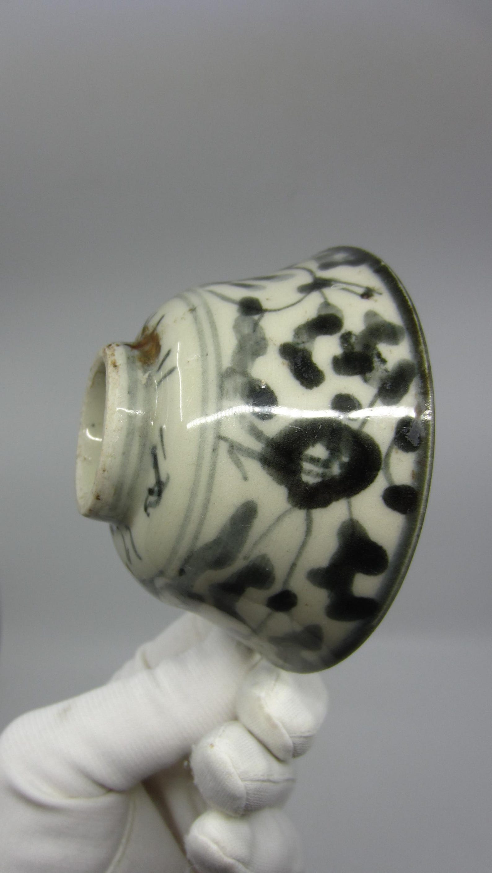 Antique Chinese Small Glazed Ceramic Minyao Bowl 1800s? Ming Dynasty ...