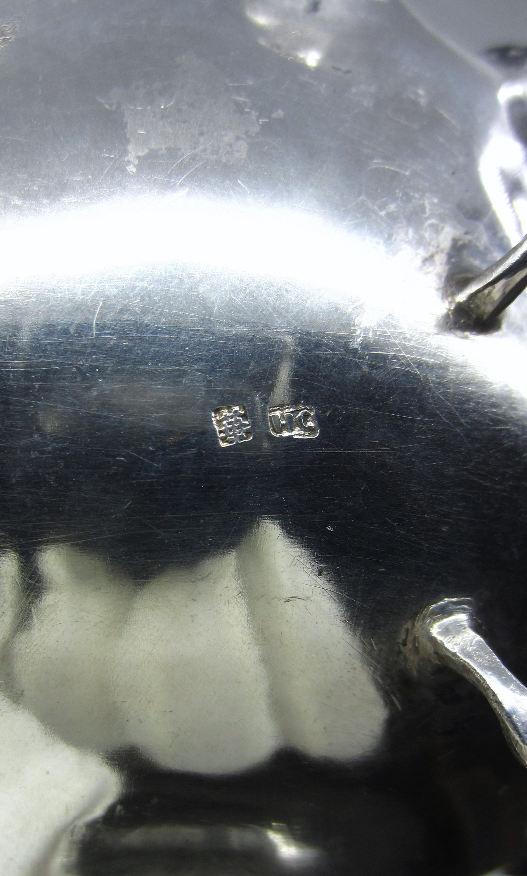 Antique Chinese Hung Chong & Co Sterling Silver Miniature Tray Organic ...