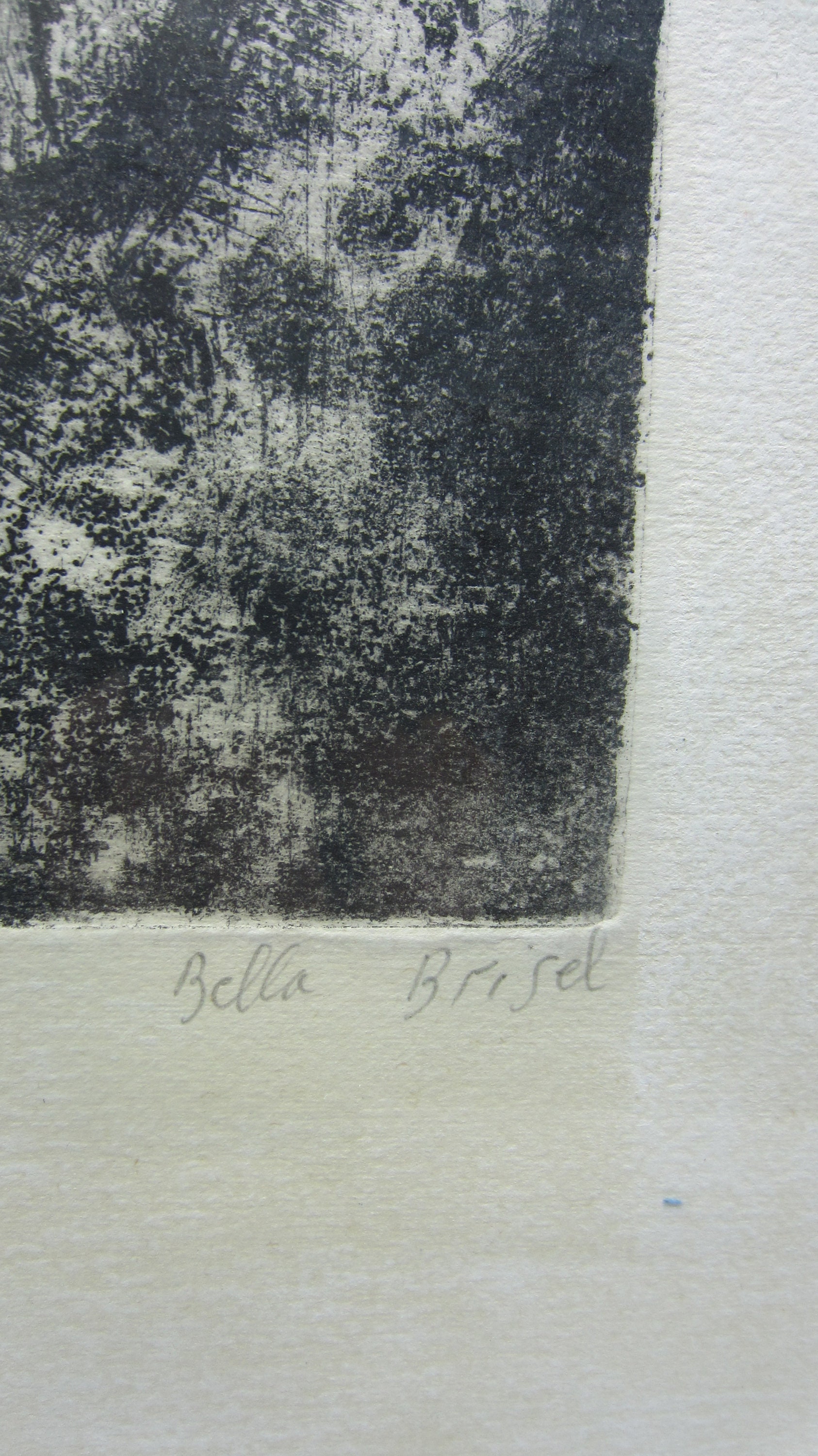 Vintage Original Etching / Lithograph by Israeli Artist Bella Brisel ...