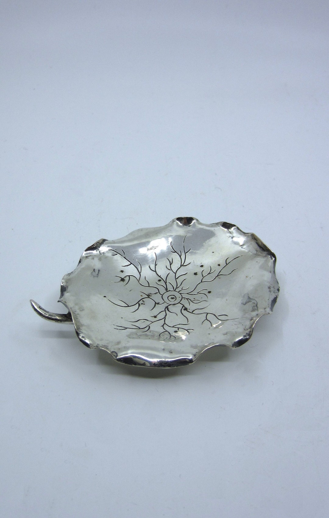 Antique Chinese Hung Chong & Co Sterling Silver Miniature Tray Organic ...