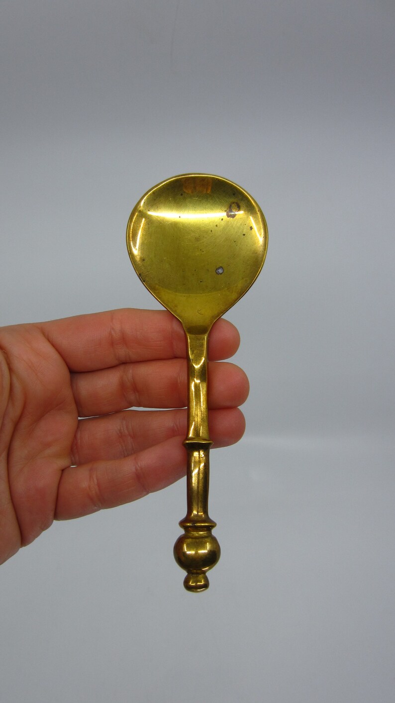 Antique / Vintage Swedish Brass Drinking Spoon Medieval / - Etsy
