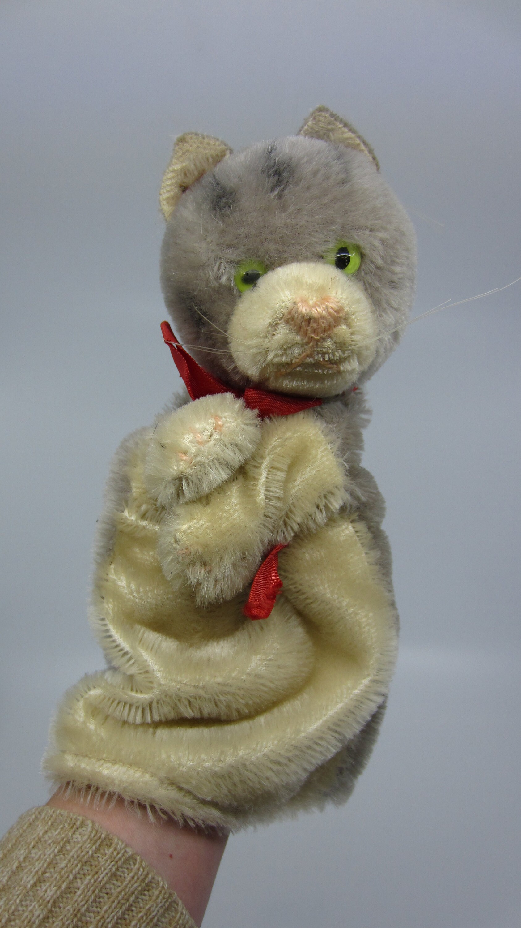 Vintage German Hermann Teddy original Cat toy / hand puppet | Etsy