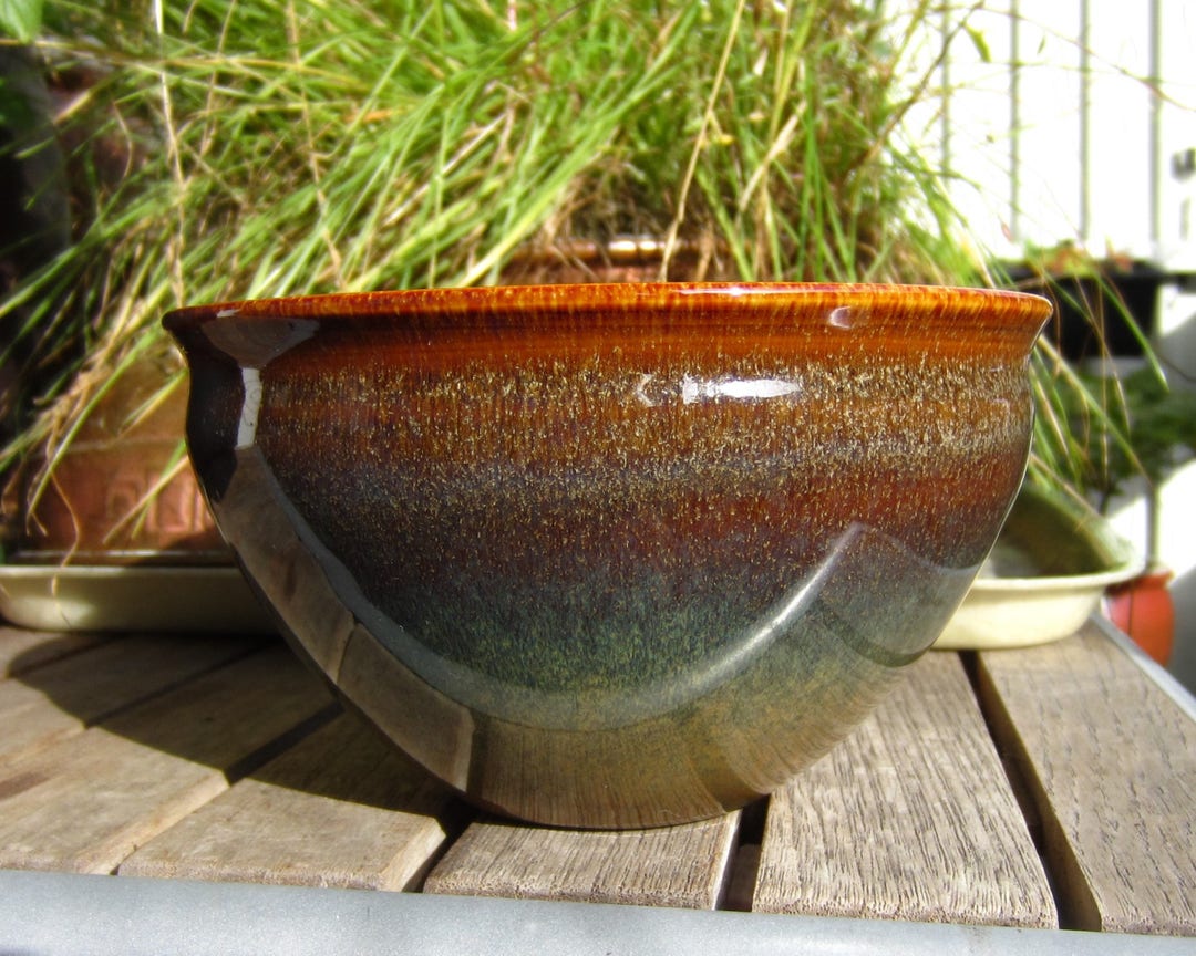 Vintage Swedish Rörstrand Glazed Ceramic Bowl / Pot Scandinavian ...