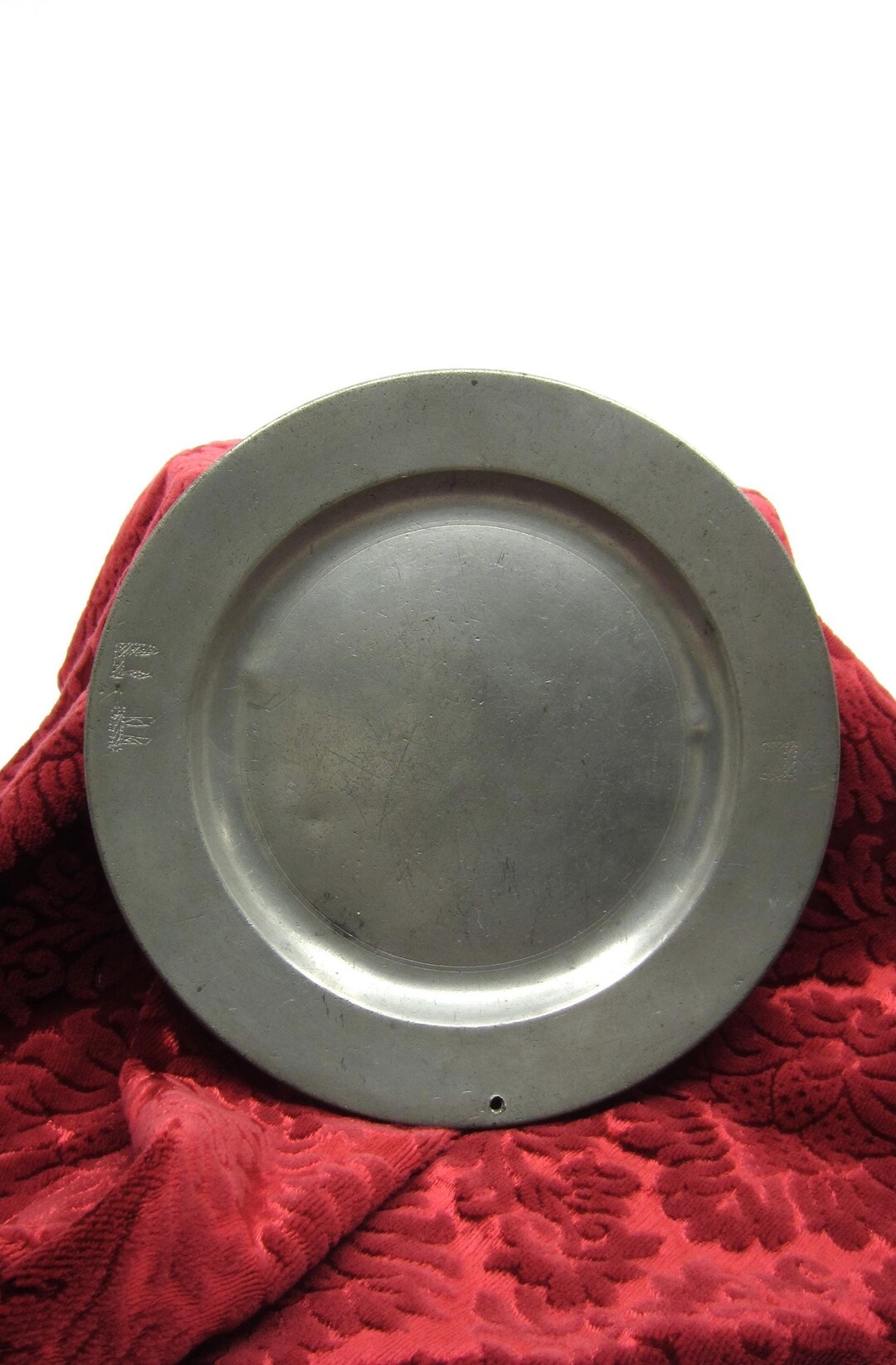 Antique Swedish Johan Philip Kruth Pewter Plate / Dish From 1812 ...