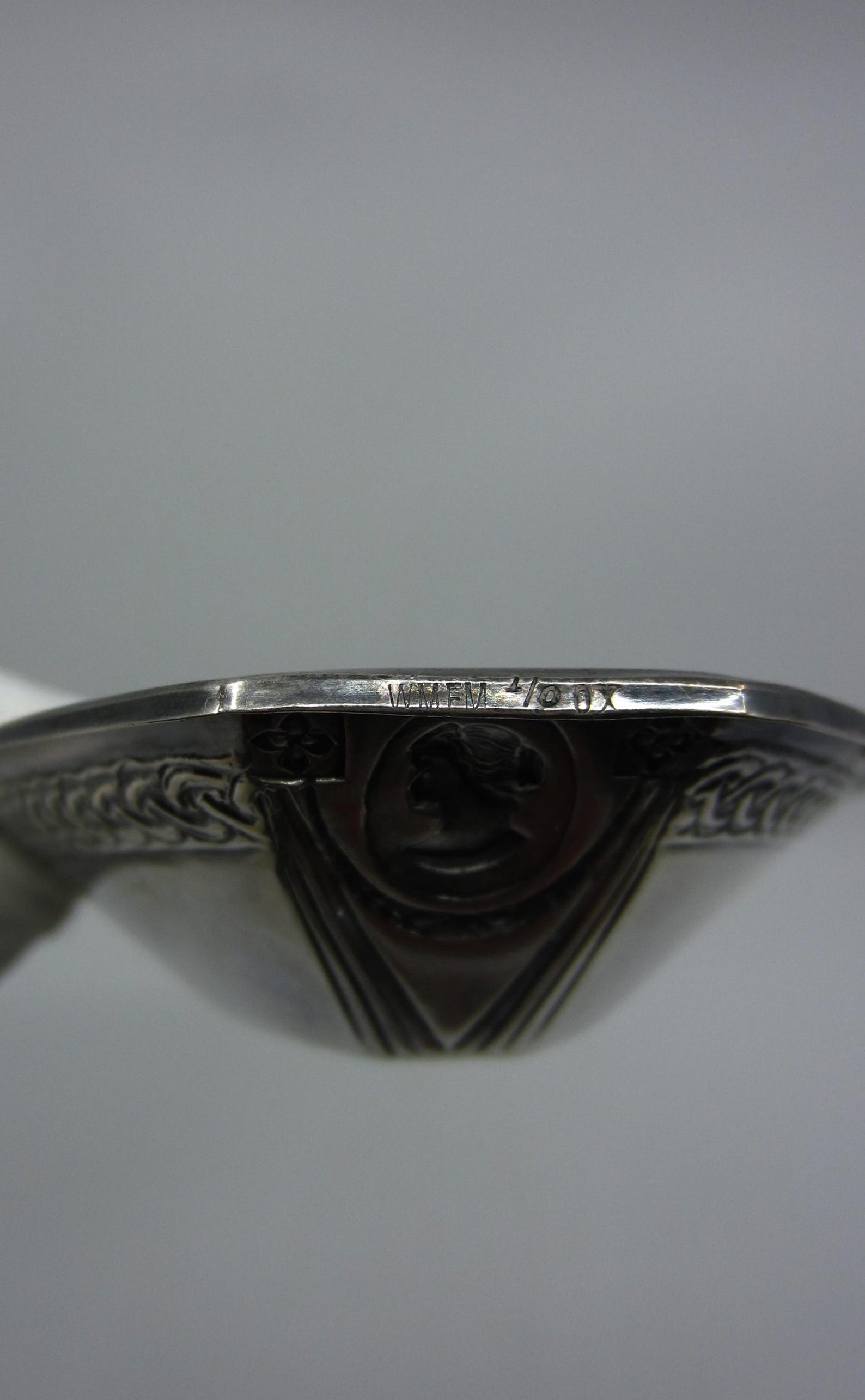 Antique German WMF Silverplated Hair Pin Tray / Trinket Dish Female ...