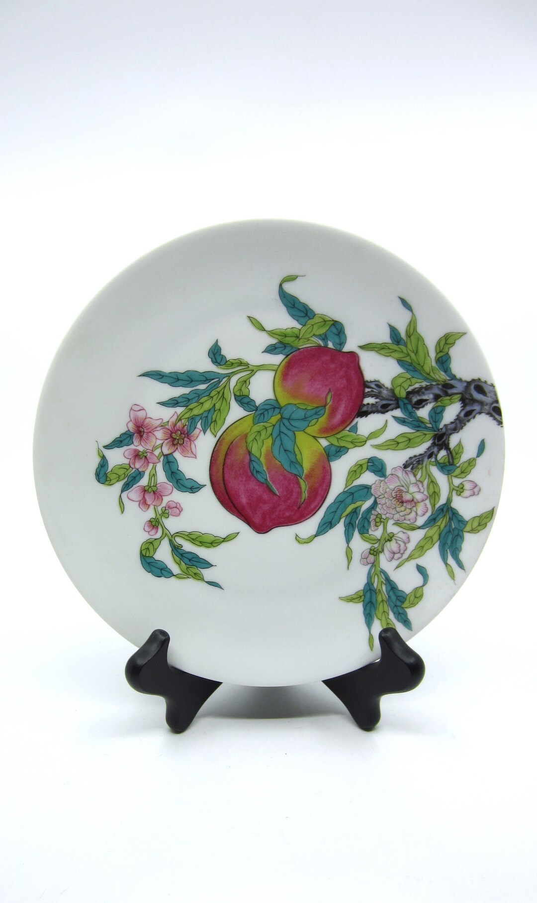 Vintage French Porcelaine De Paris Limoges Abondance Plate Peach Decor ...