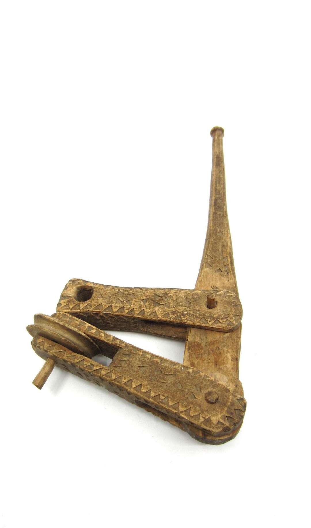 RARE Antique 1700s Danish or Swedish Wooden Component of Counterbalance ...