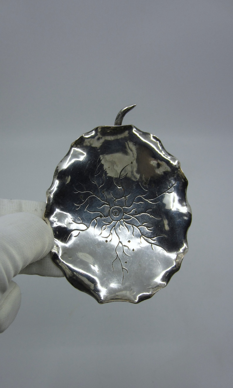 Antique Chinese Hung Chong & Co Sterling Silver Miniature Tray Organic ...